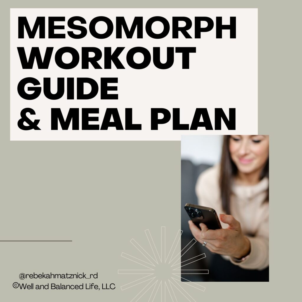 Mesomorph Meal Plan and Workout Guide - Well and Balanced Life
